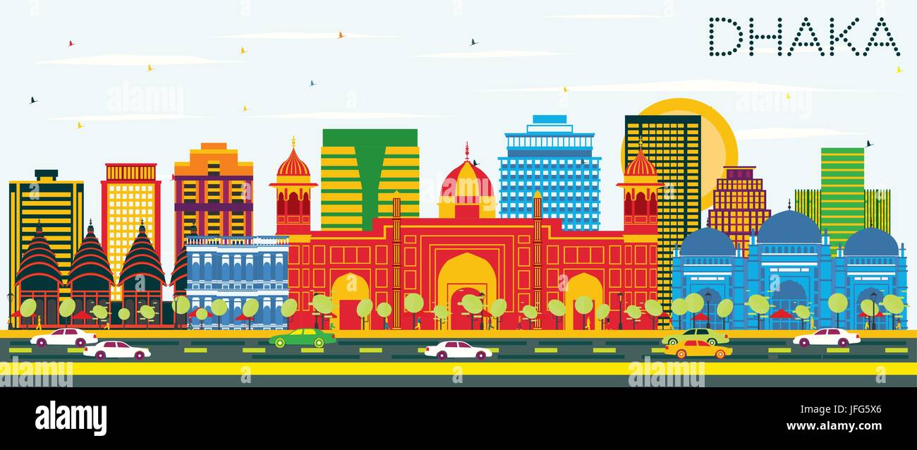 Downtown dhaka bangladesh Stock Vector Images - Alamy