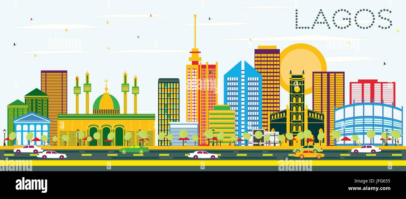 Lagos nigeria city Stock Vector Images - Alamy