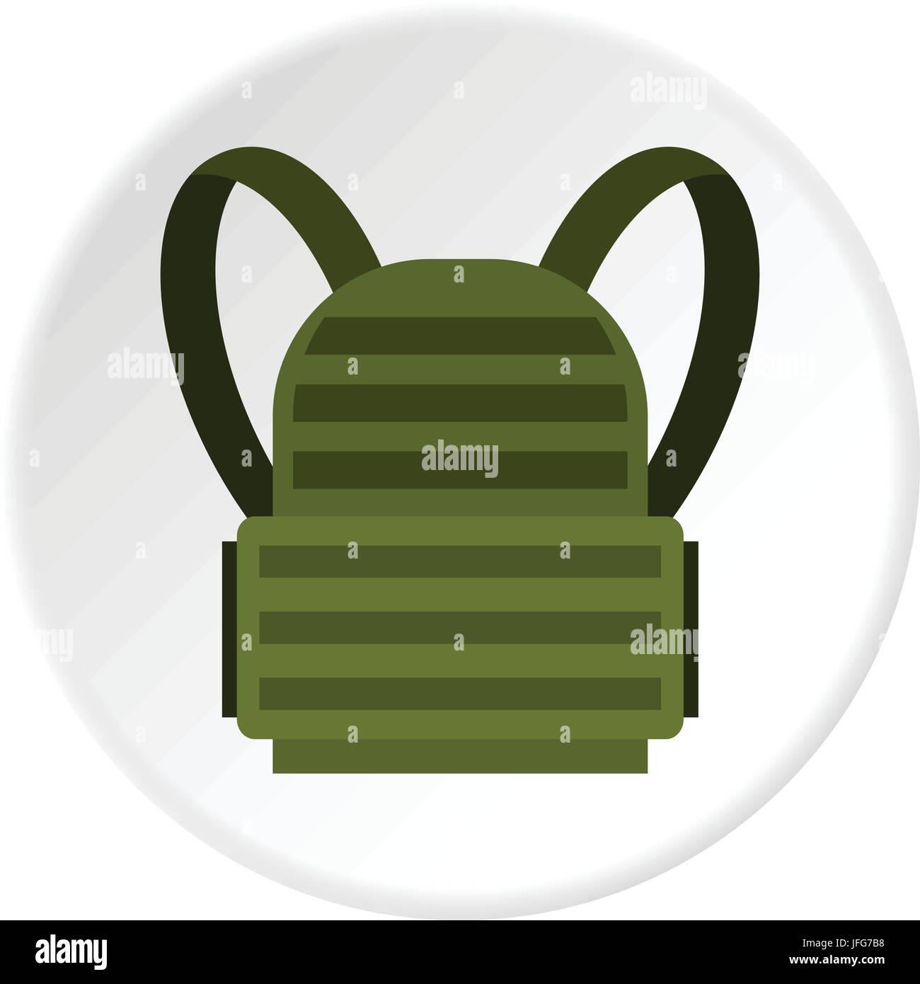 Military backpack icon circle Stock Vector Image & Art - Alamy