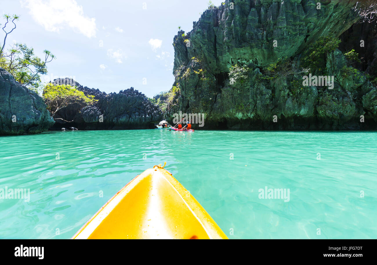 Kayak in Palawan Stock Photo - Alamy