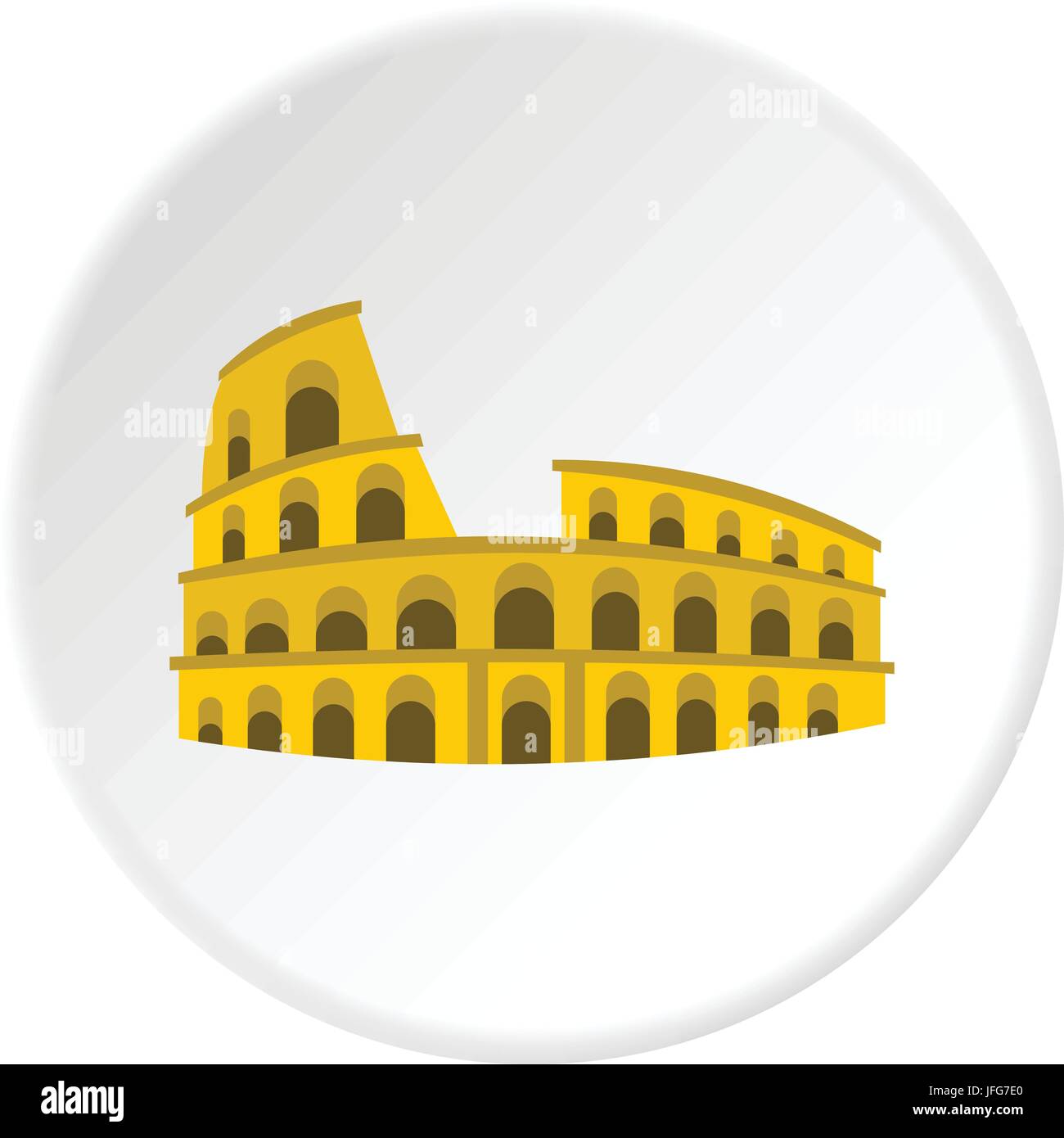 Coliseum icon circle Stock Vector Image & Art - Alamy