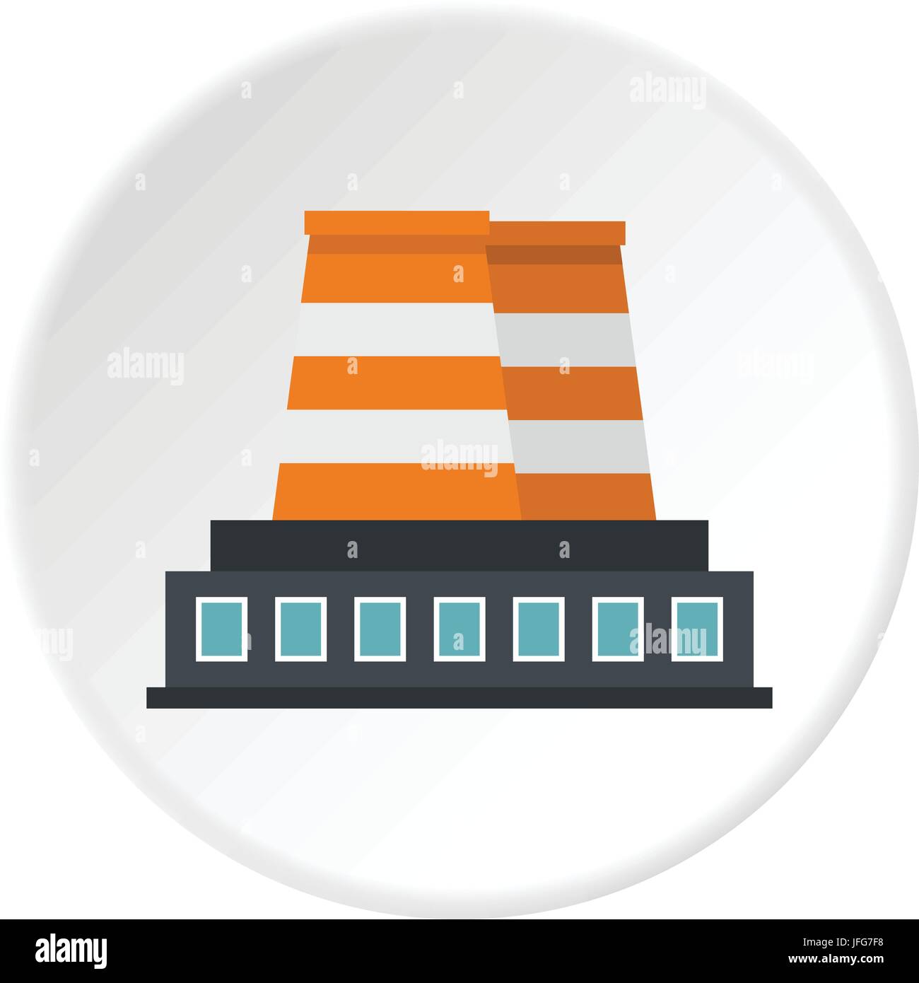 Industrial building icon circle Stock Vector Image & Art - Alamy