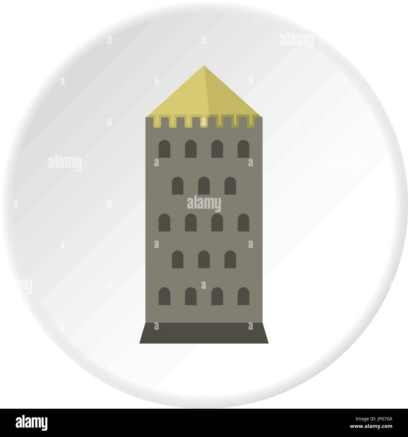 Castle ruin medieval stone tower Stock Vector Images - Alamy