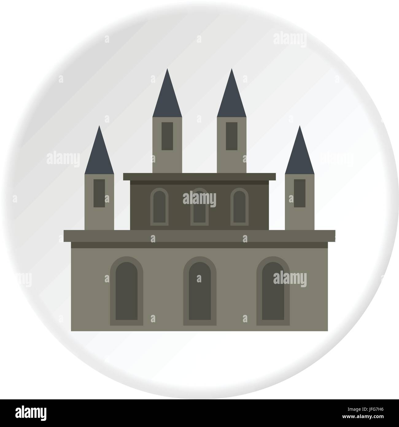 Medieval castle icon circle Stock Vector Image & Art - Alamy