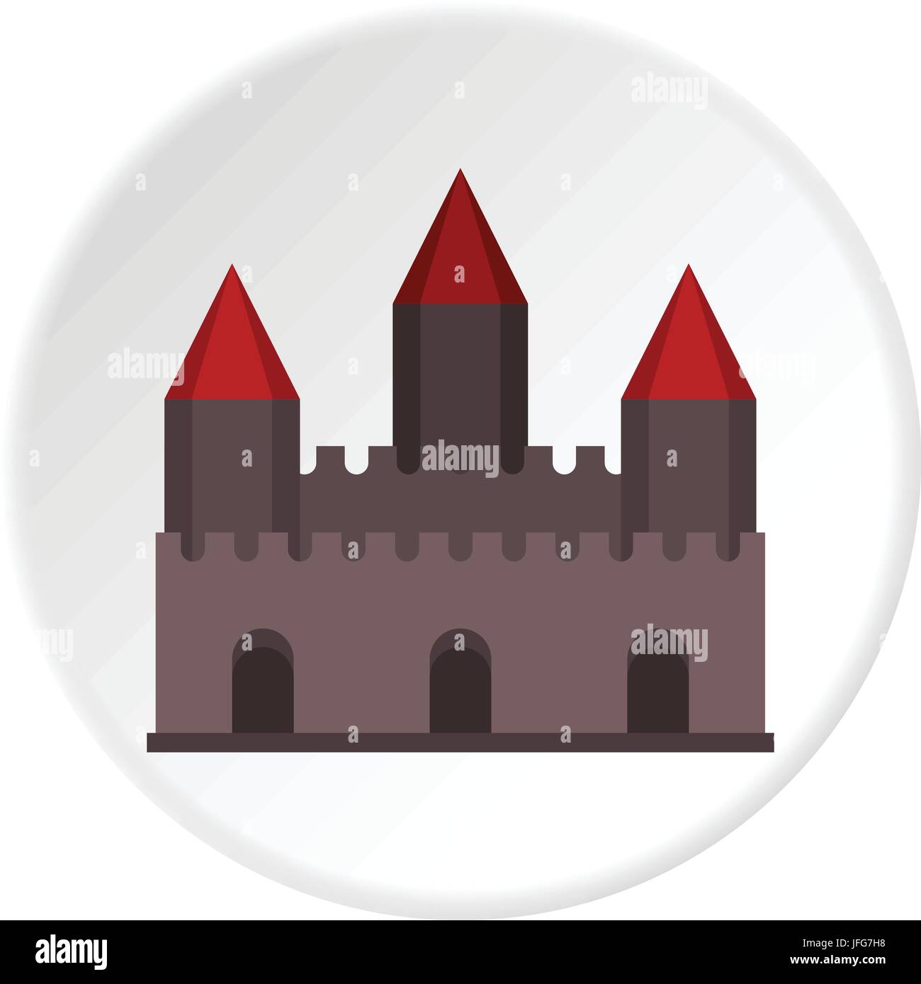 Castle tower icon circle Stock Vector Image & Art - Alamy