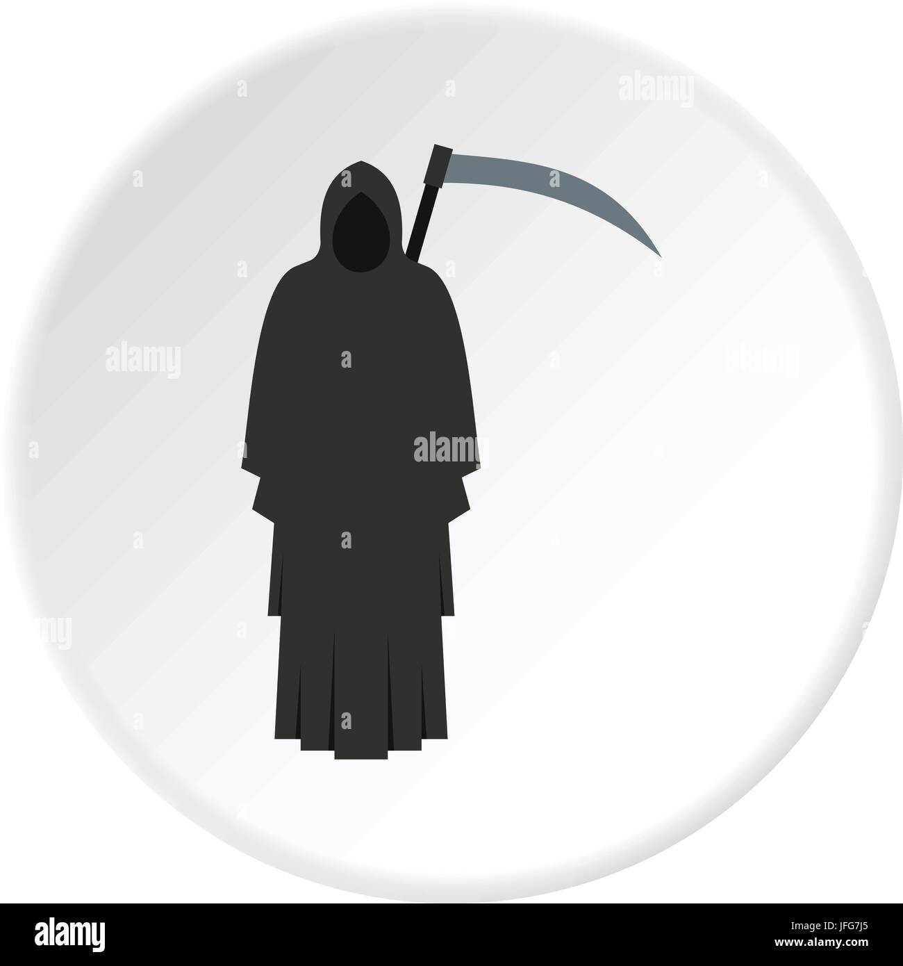 Grim reaper icon circle Stock Vector Image & Art - Alamy