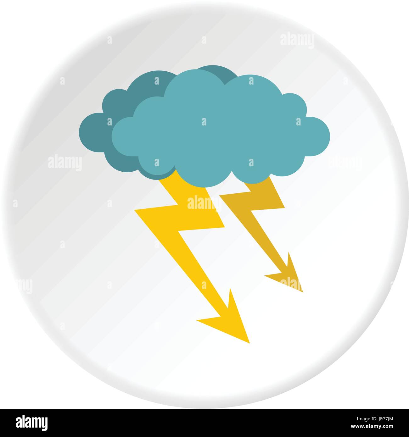 Cloud storm icon circle Stock Vector Image & Art - Alamy