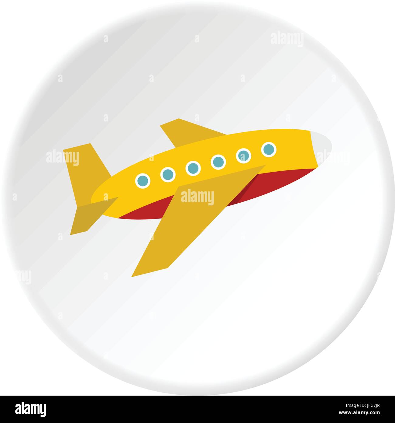 Plane icon circle Stock Vector Image & Art - Alamy