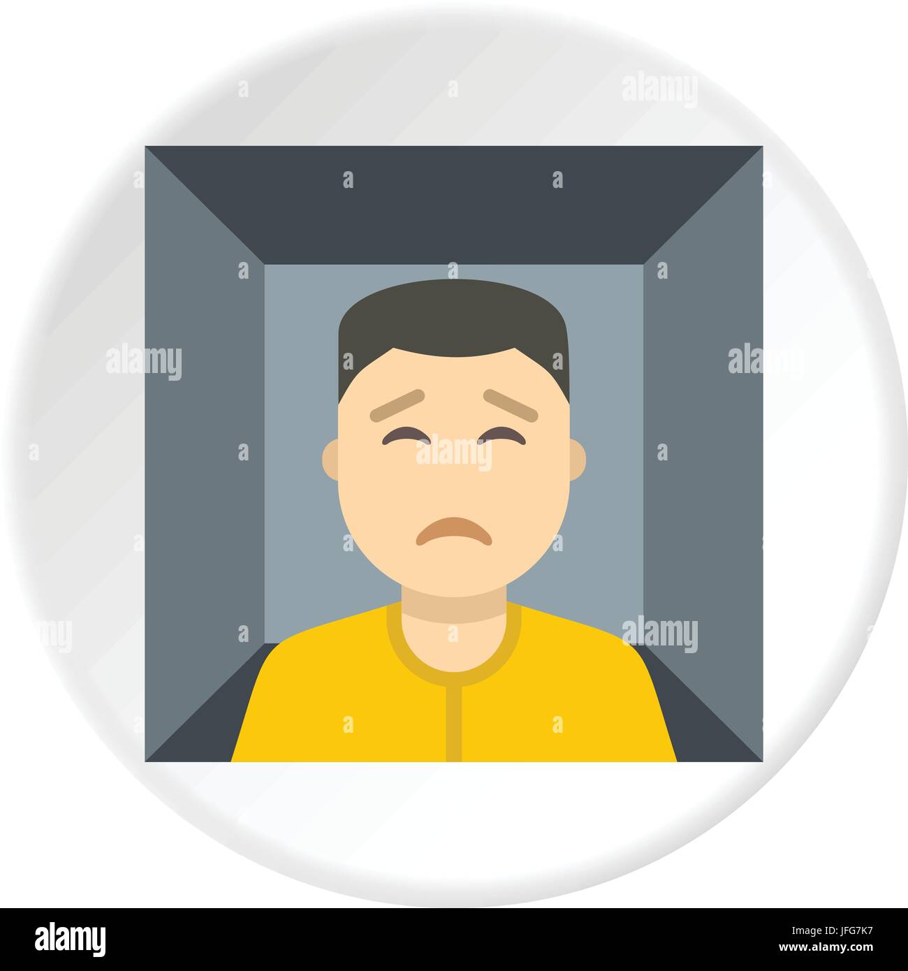 Trapped in box Stock Vector Images - Alamy