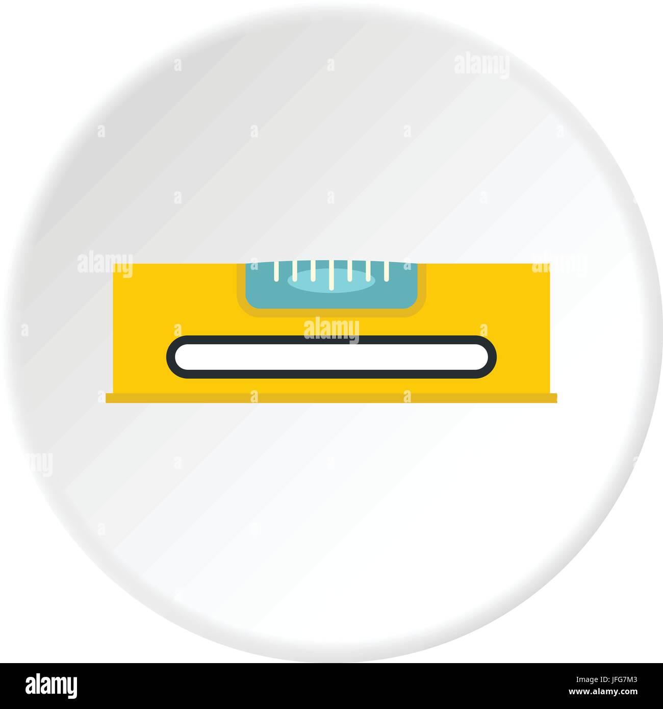 Yellow working tool bubble level icon circle Stock Vector Image & Art ...