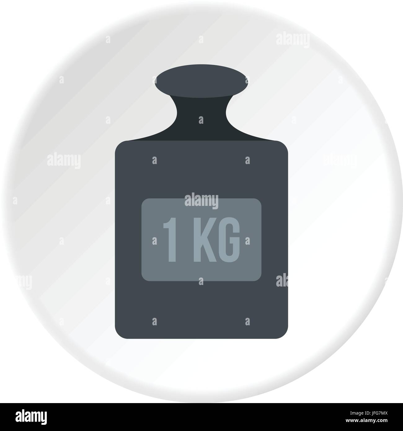 Weight 1 kg icon circle Stock Vector Image & Art - Alamy