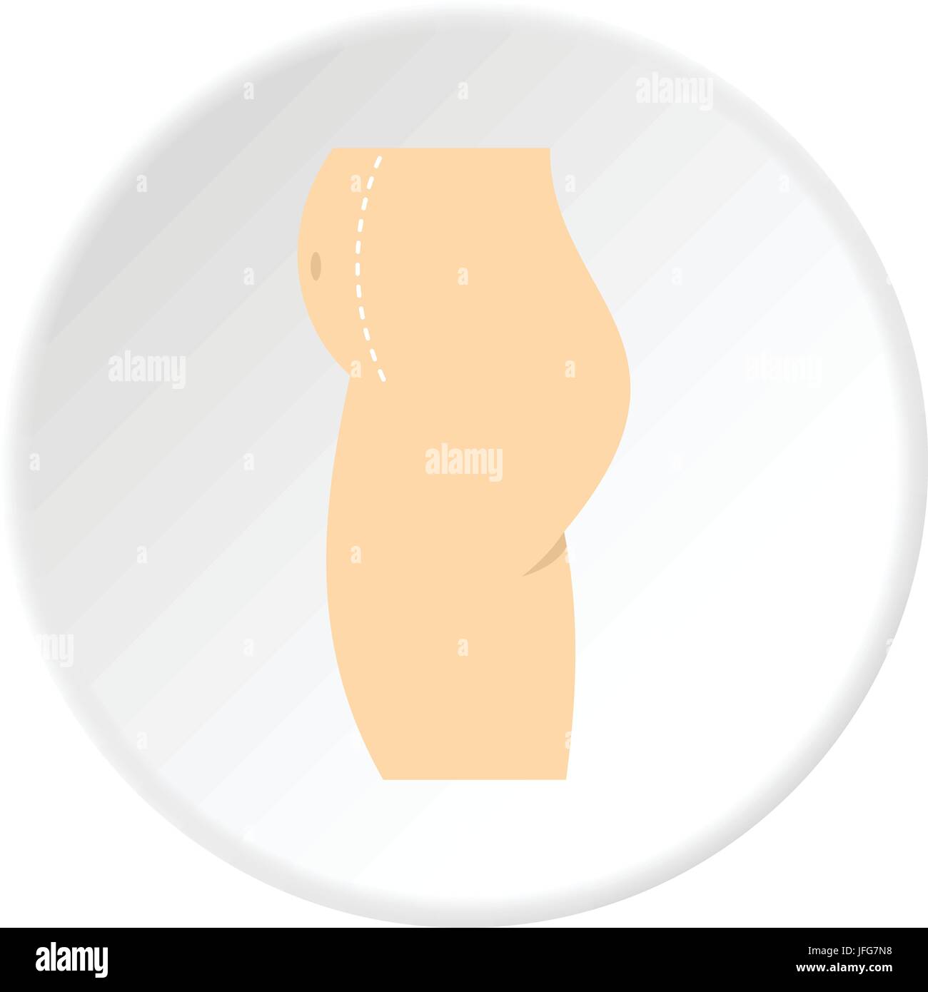 Cosmetic surgery of belly icon circle Stock Vector Image & Art - Alamy