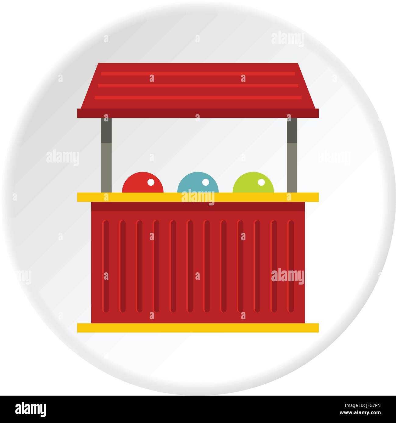 Red carnival fair booth Stock Vector Images - Alamy