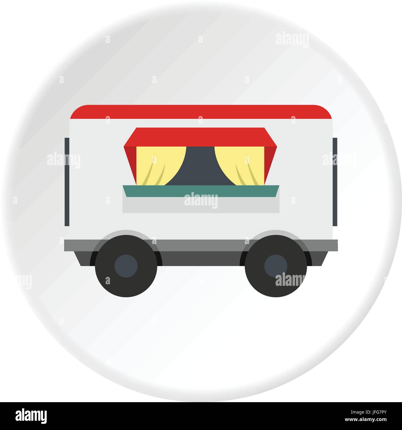 Street food trailer icon circle Stock Vector Image & Art - Alamy
