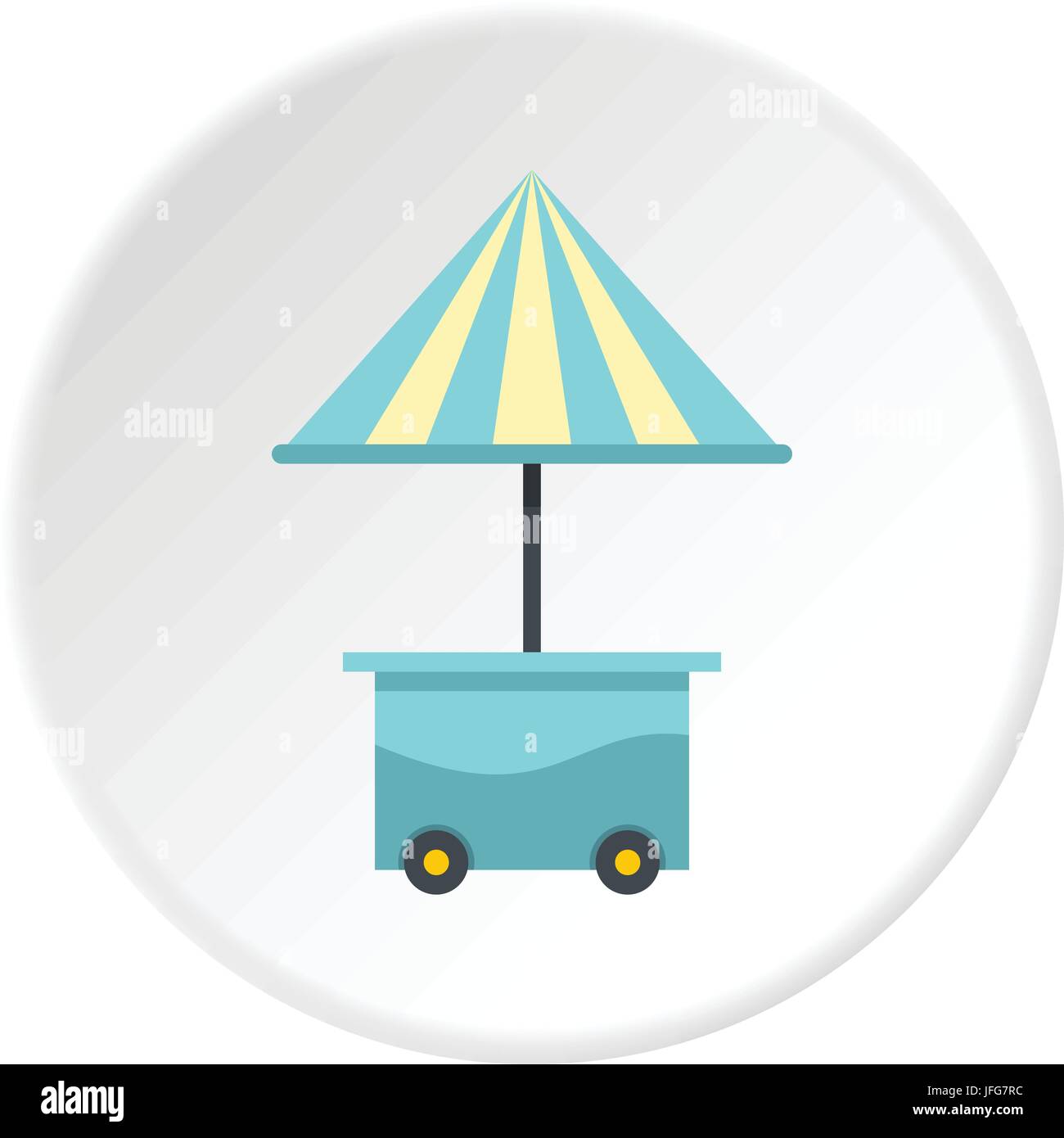 Blue ice cream van Stock Vector Images - Alamy