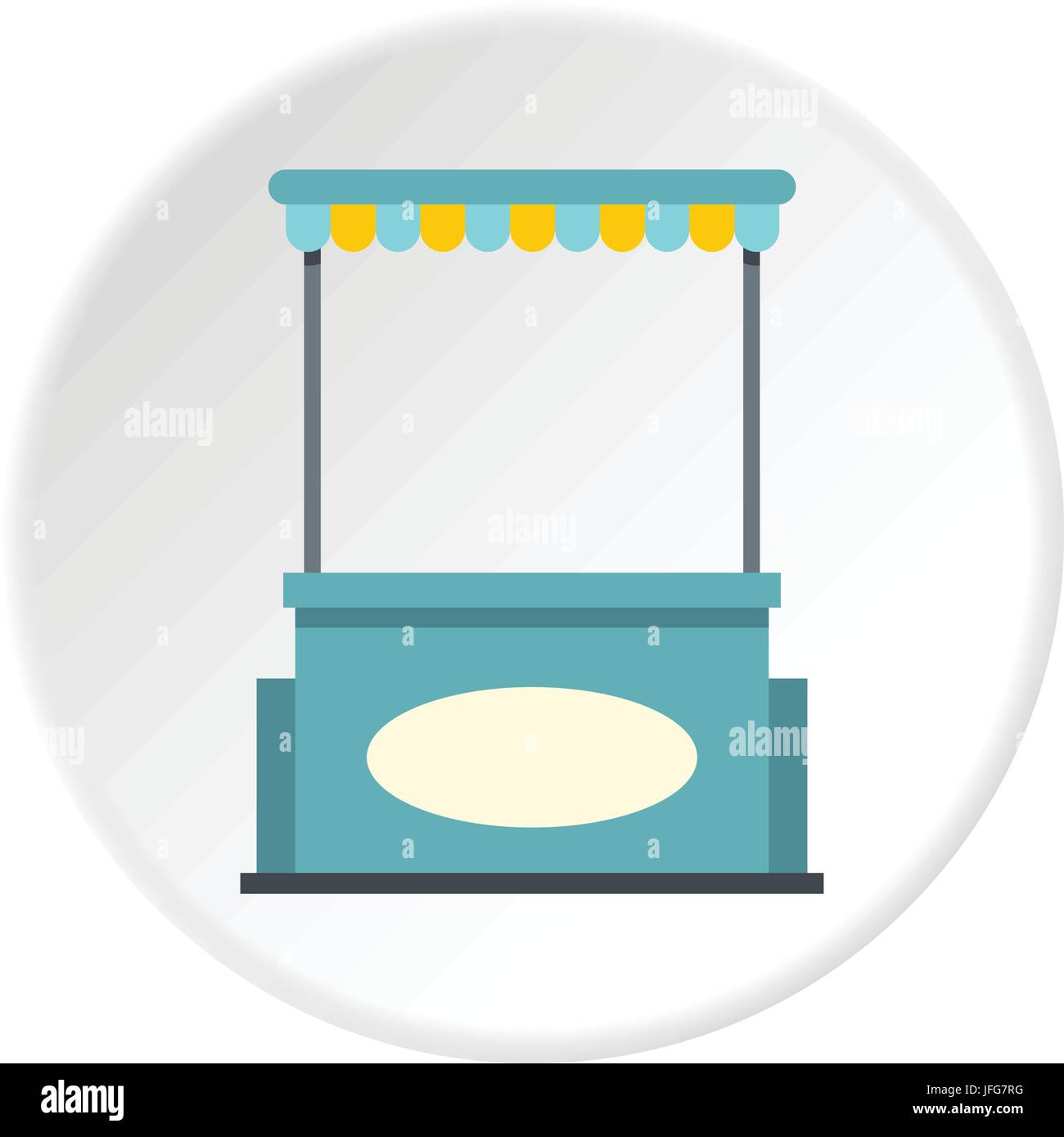 Blue shopping counter with tent icon circle Stock Vector Image & Art ...