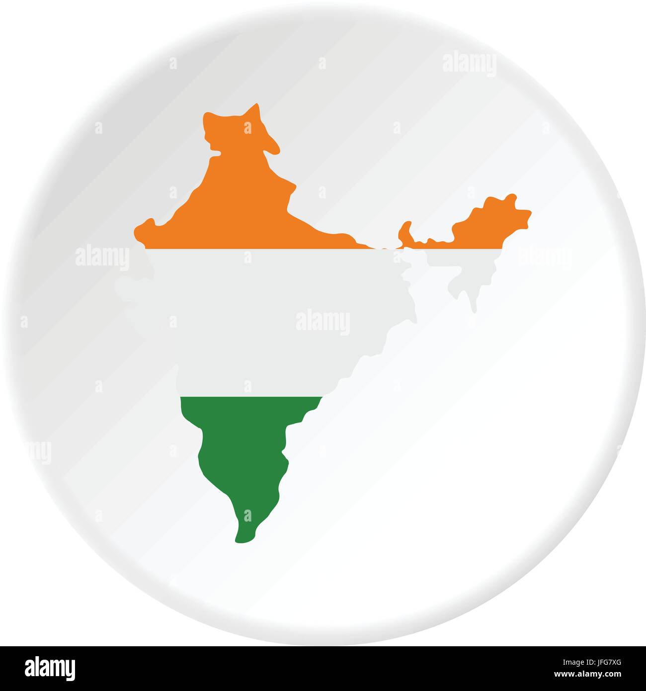 Indian map icon circle Stock Vector Image & Art - Alamy
