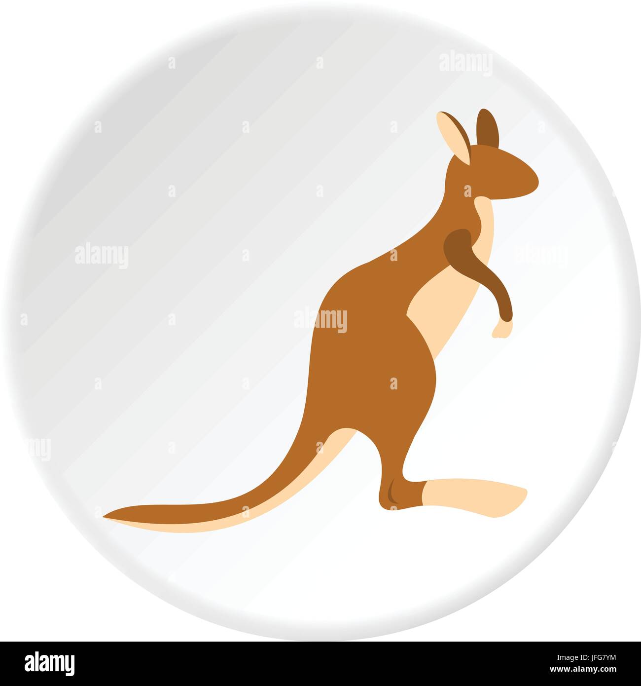 Kangaroo icon circle Stock Vector Image & Art - Alamy