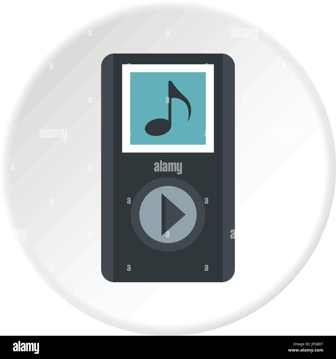 MP3 player icon circle Stock Vector Image & Art - Alamy