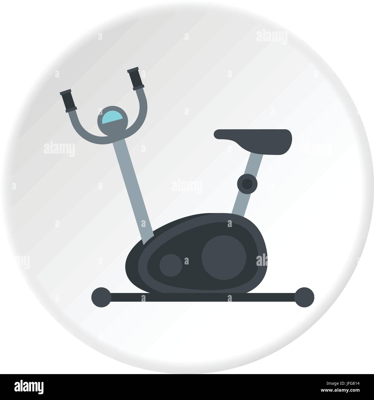 Exercise bike icon circle Stock Vector Image & Art - Alamy