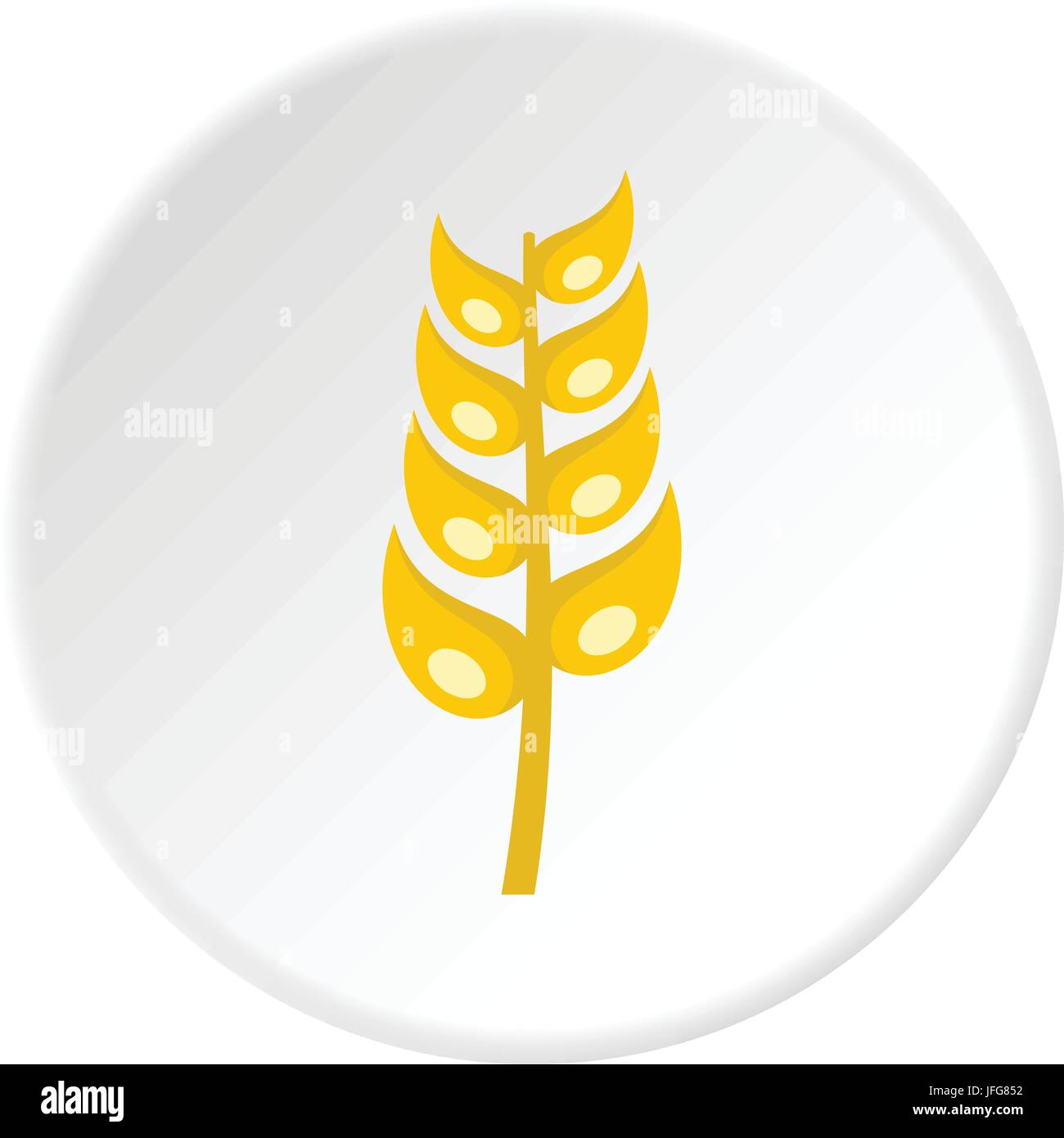Ripe spica icon circle Stock Vector Image & Art - Alamy