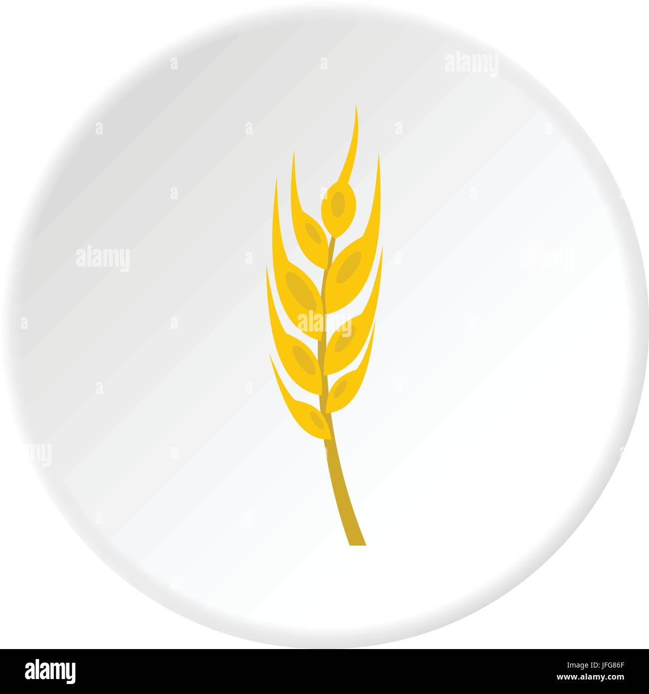 Barley spike icon circle Stock Vector Image & Art - Alamy