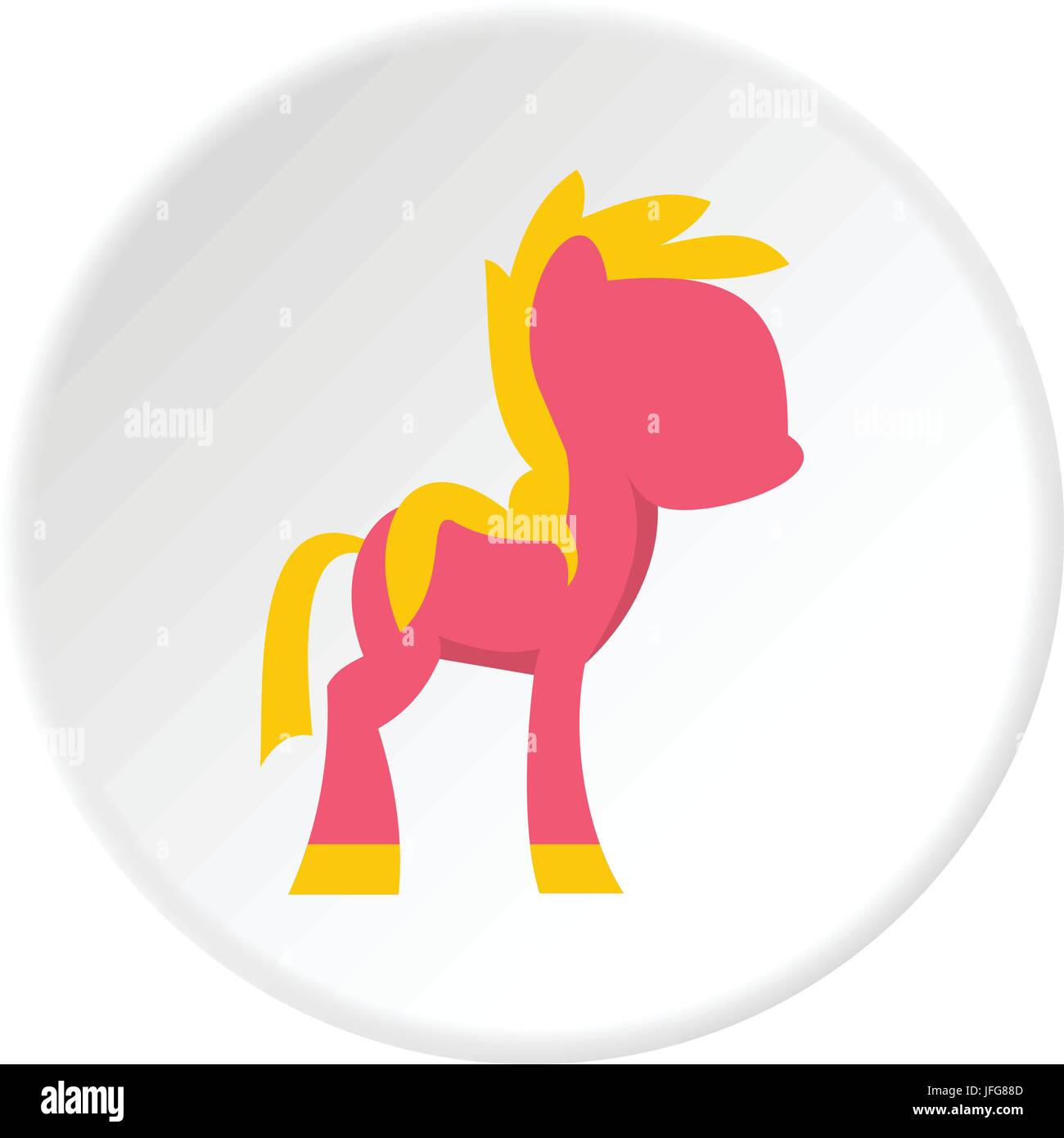 Little pony icon circle Stock Vector Image & Art - Alamy