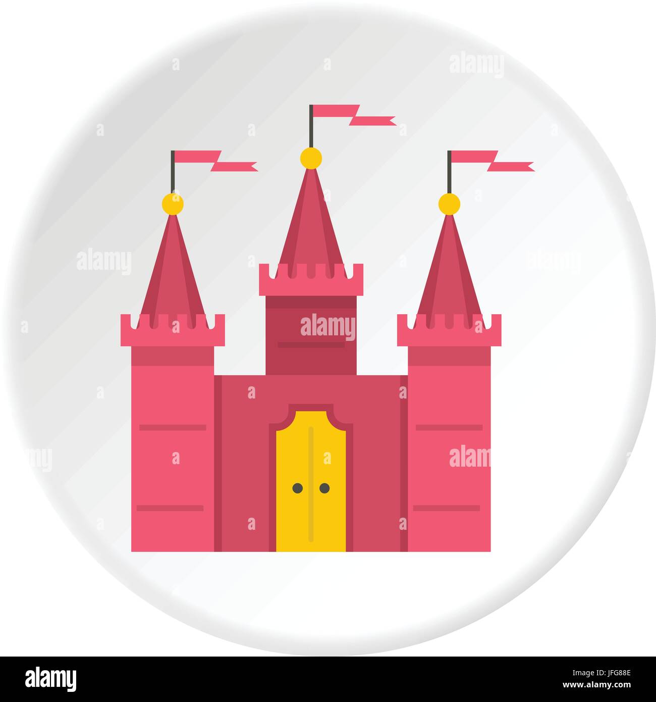 Castle icon circle Stock Vector Image & Art - Alamy