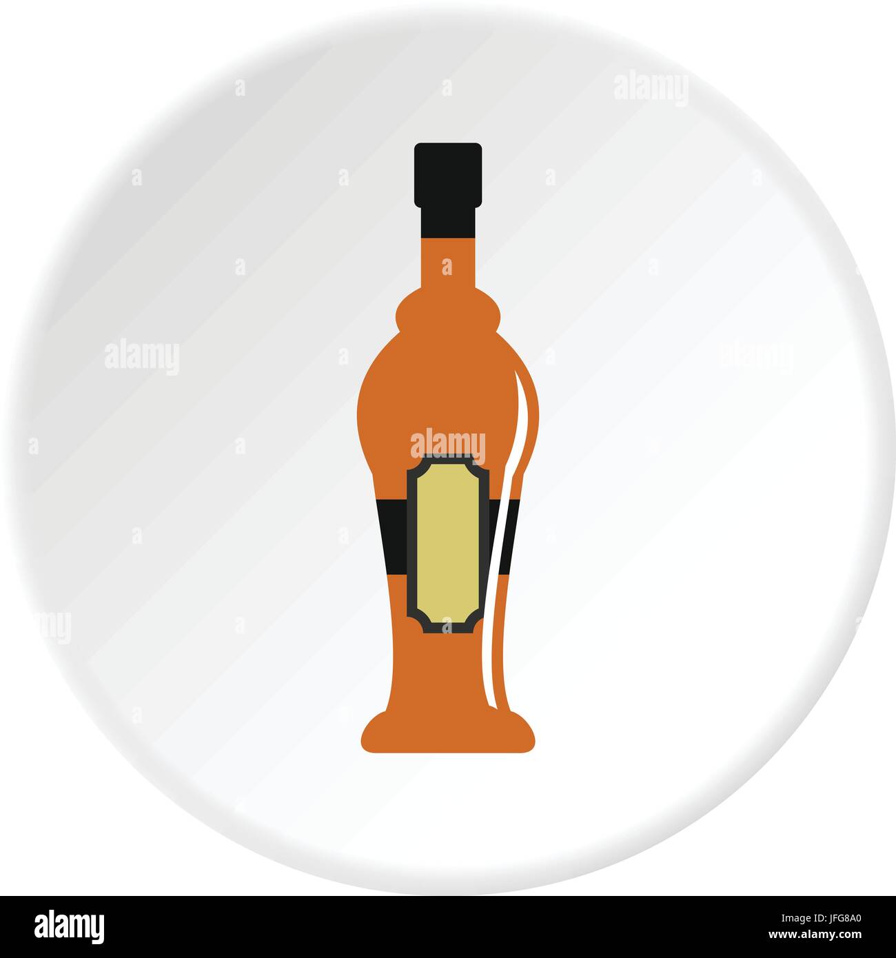 Alcohol bottle icon circle Stock Vector Image & Art - Alamy