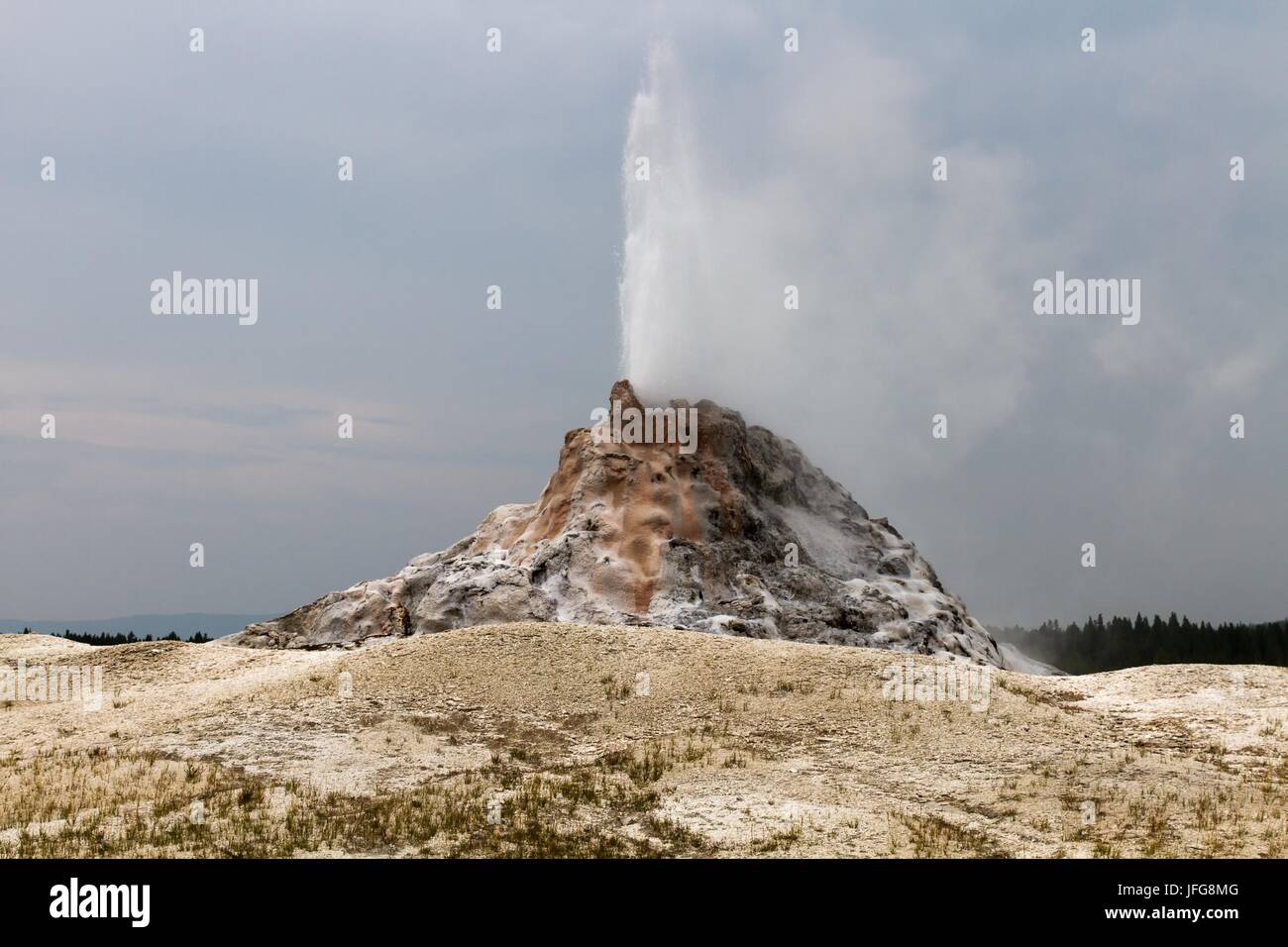 White Dome Geyser 4 Stock Photo - Alamy