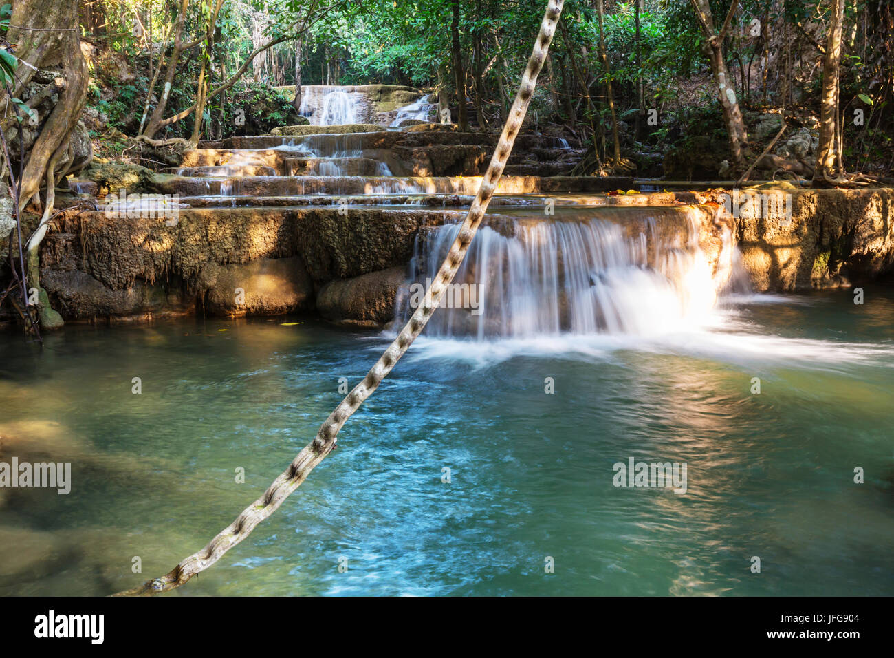 Waterfall in Thailand Stock Photo - Alamy