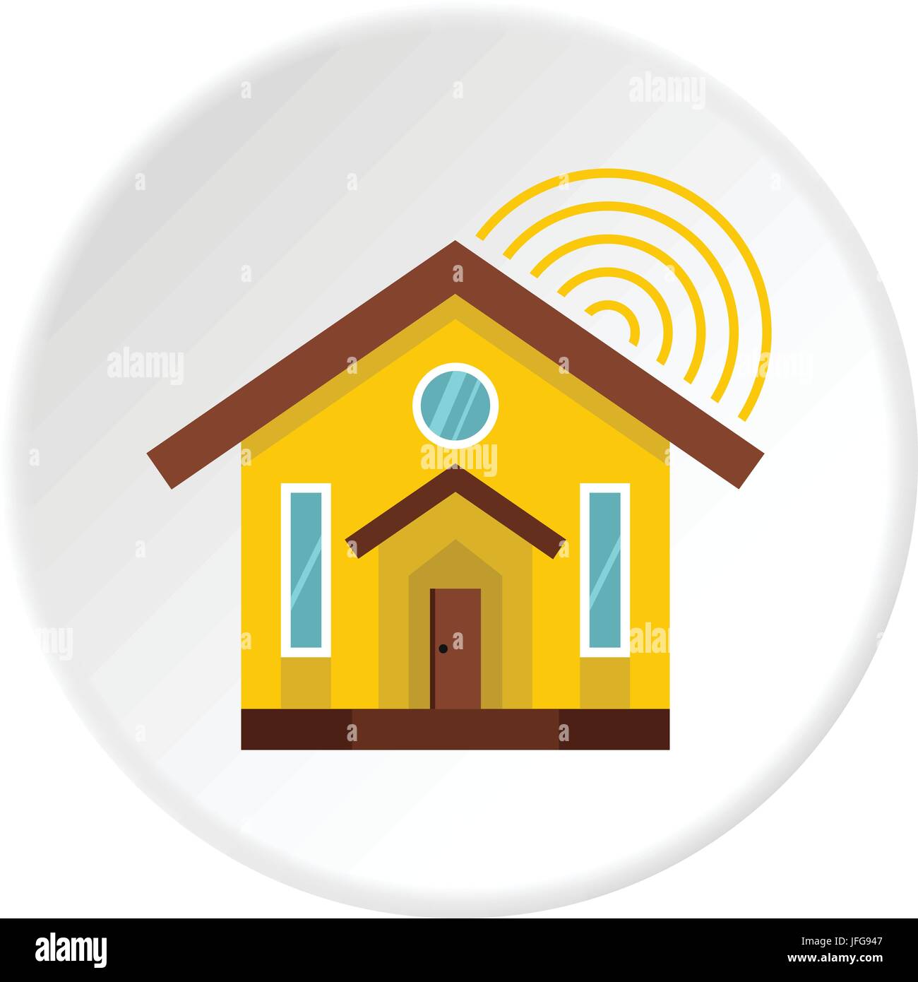 House icon circle Stock Vector Image & Art - Alamy
