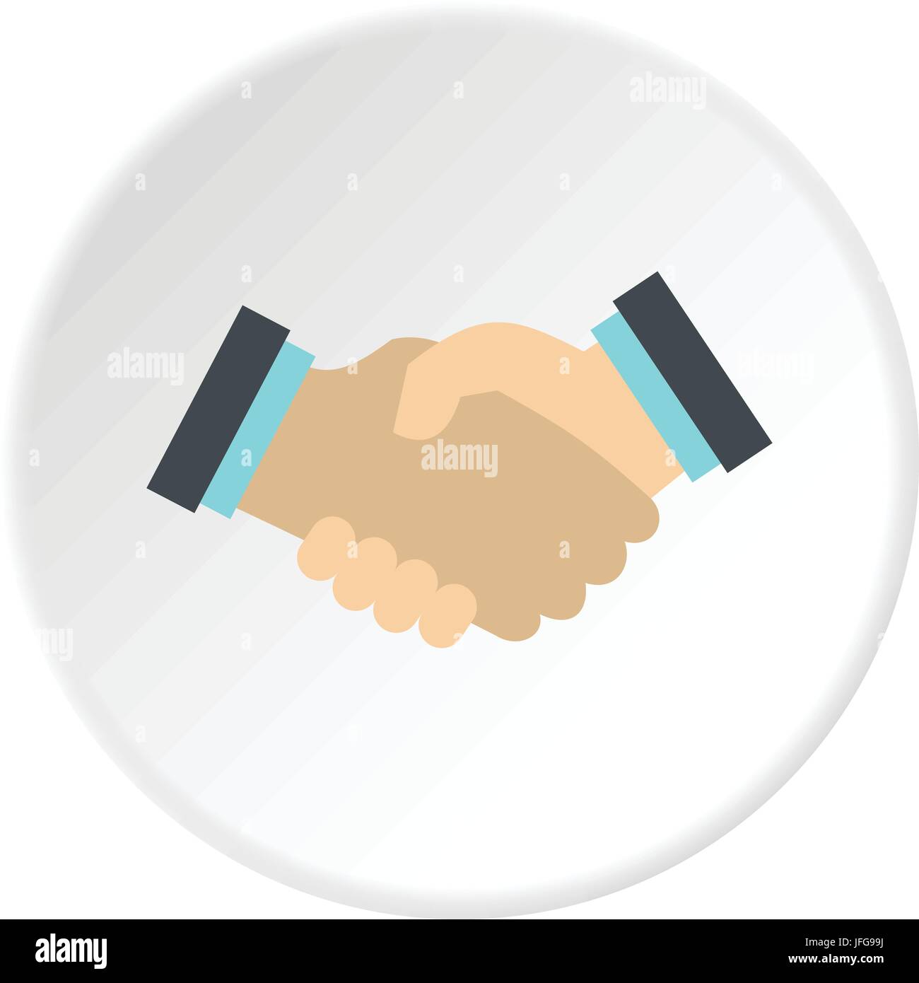 Handshake icon circle Stock Vector Image & Art - Alamy