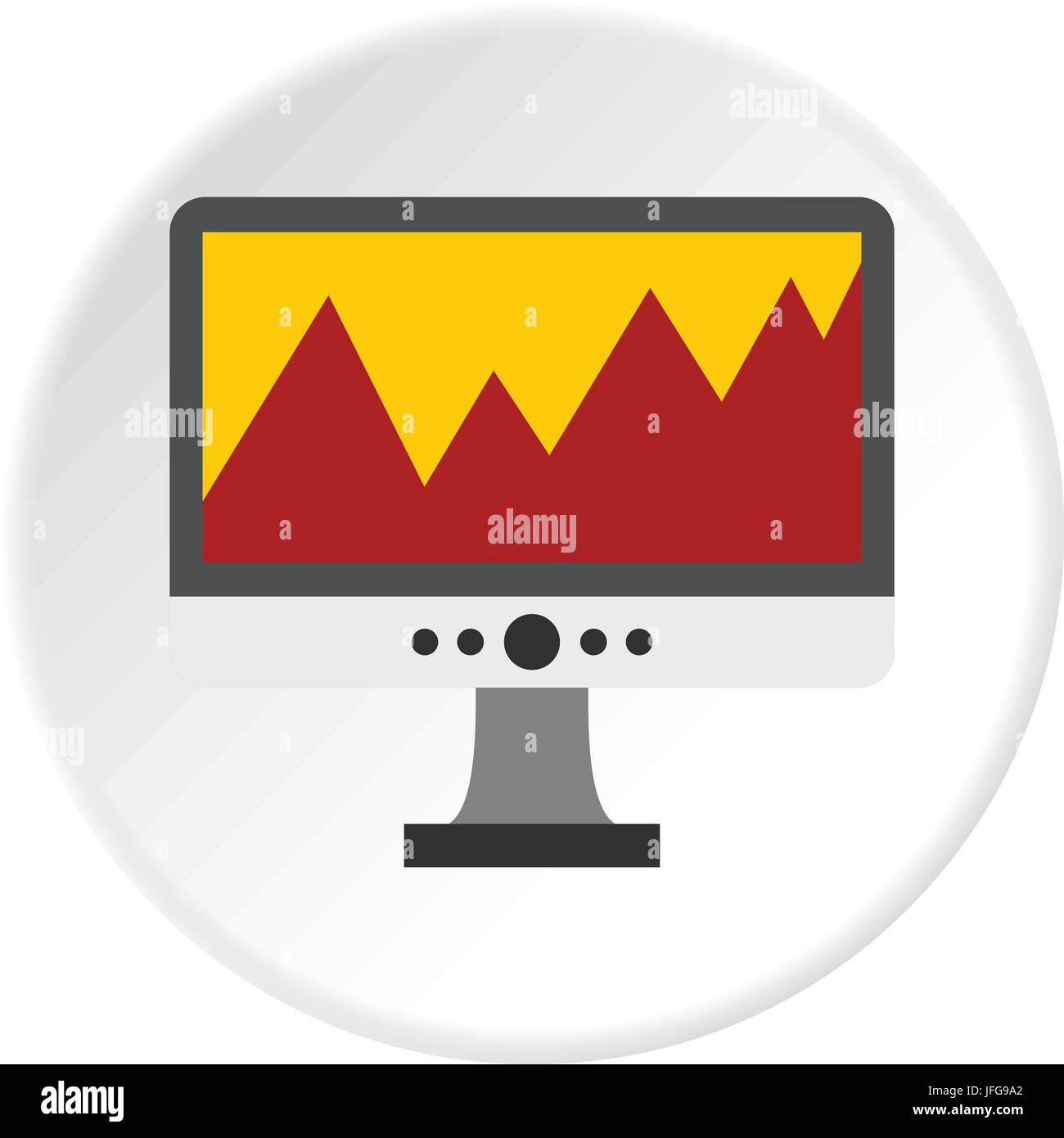 Computer icon circle Stock Vector Image & Art - Alamy