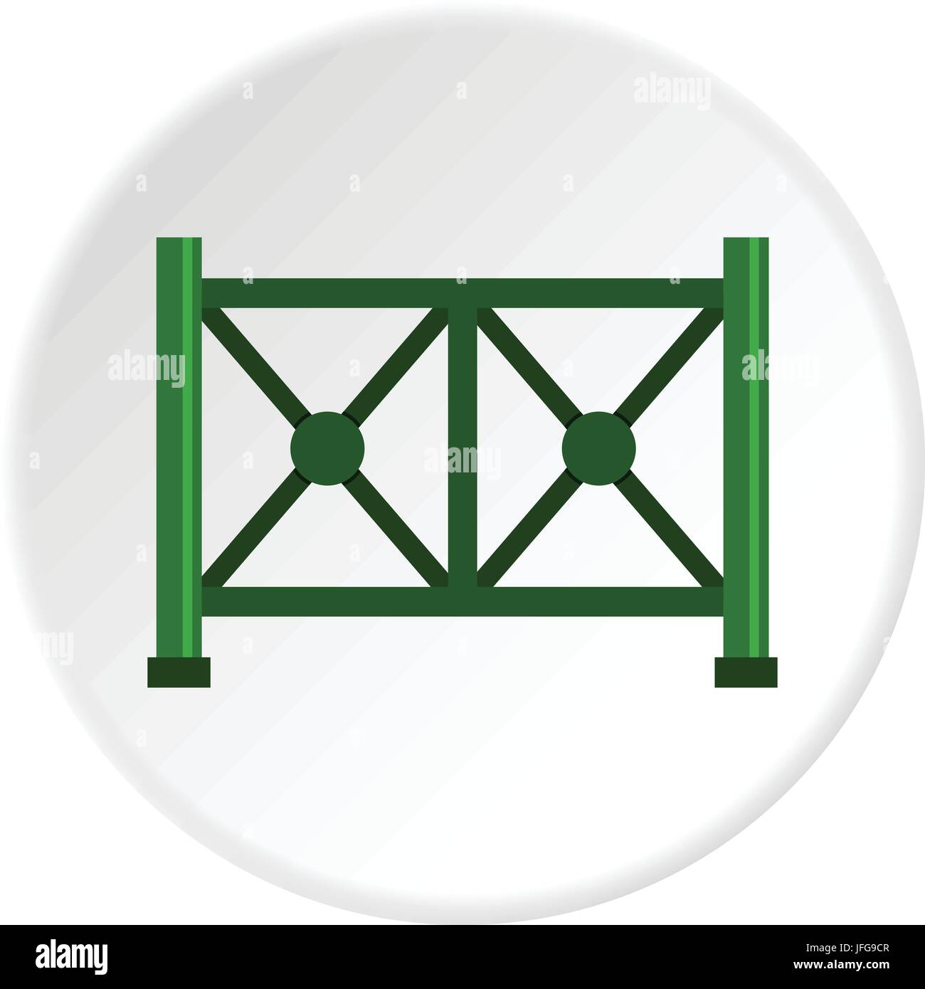 Metal fence icon circle Stock Vector Image & Art - Alamy