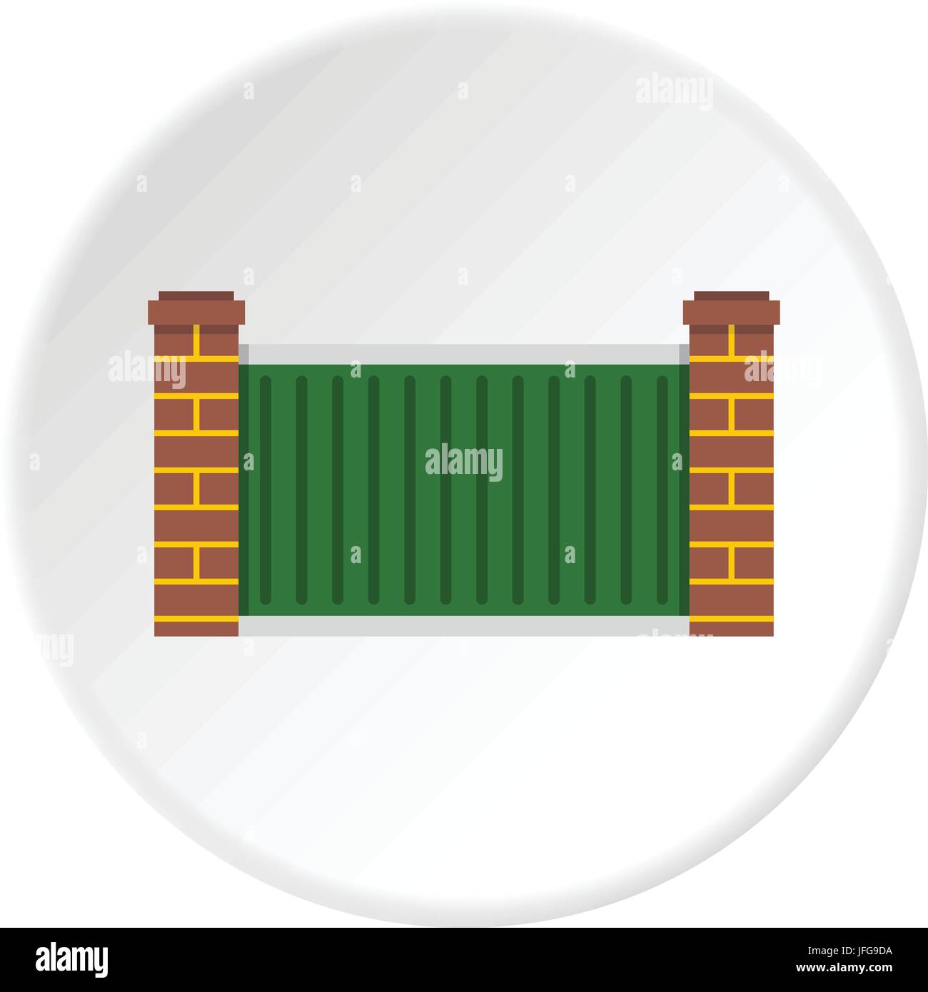 Green circle fence Stock Vector Images - Alamy