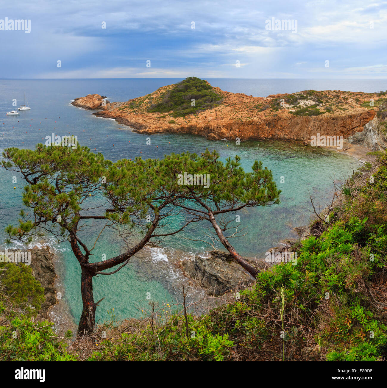 Summer sea bay (Spain Stock Photo - Alamy