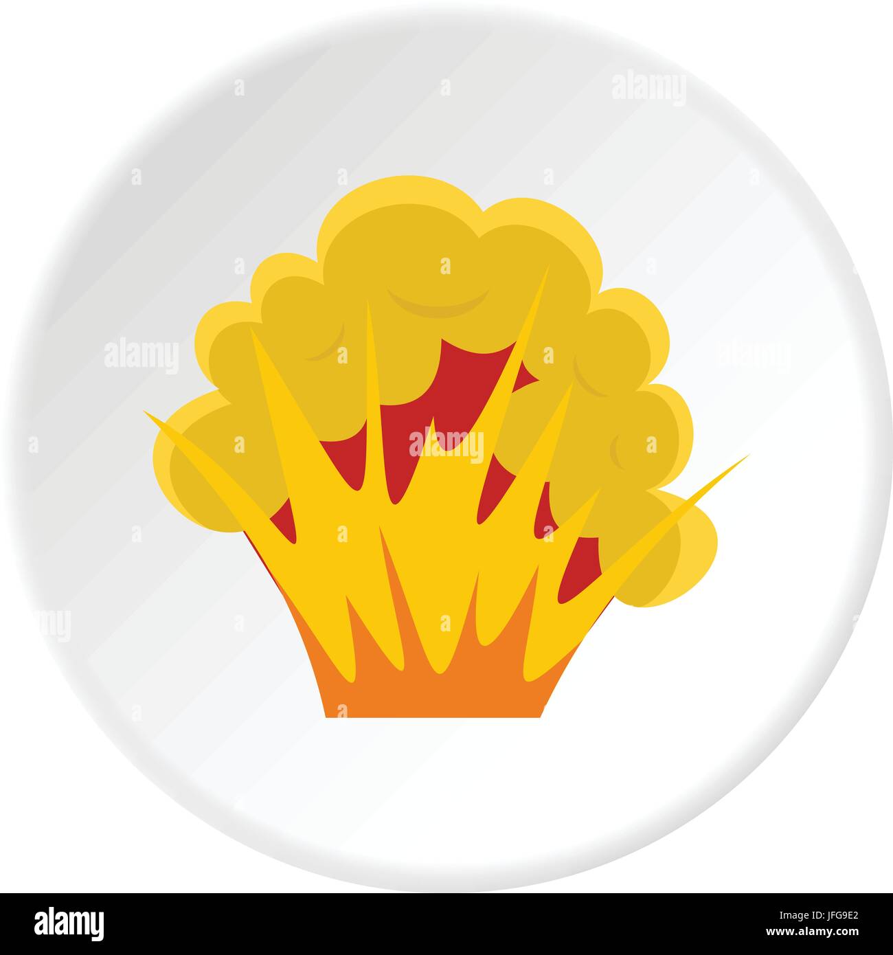 Flame and smoke icon circle Stock Vector Image & Art - Alamy