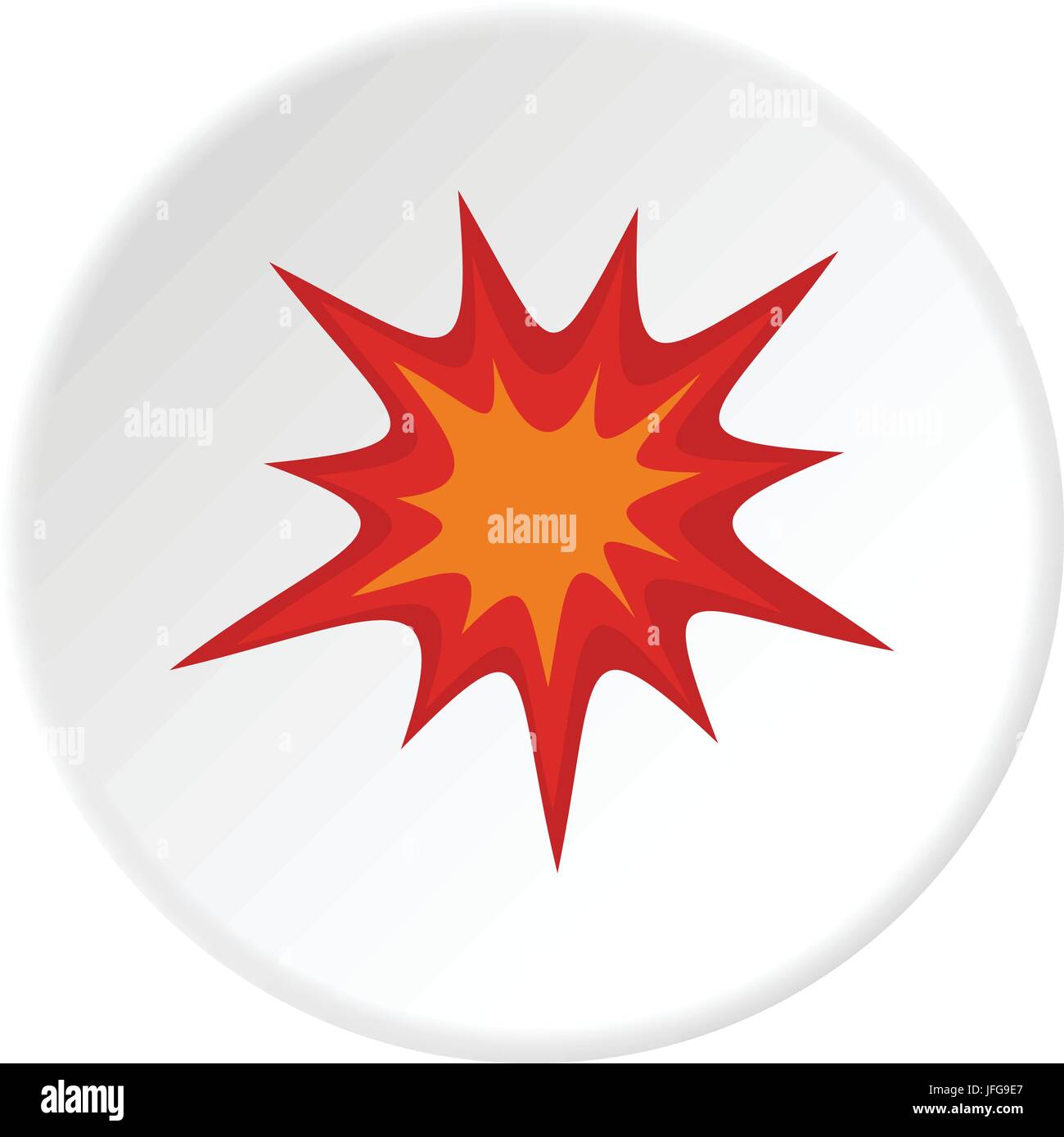 Heavy explosion icon circle Stock Vector Image & Art - Alamy