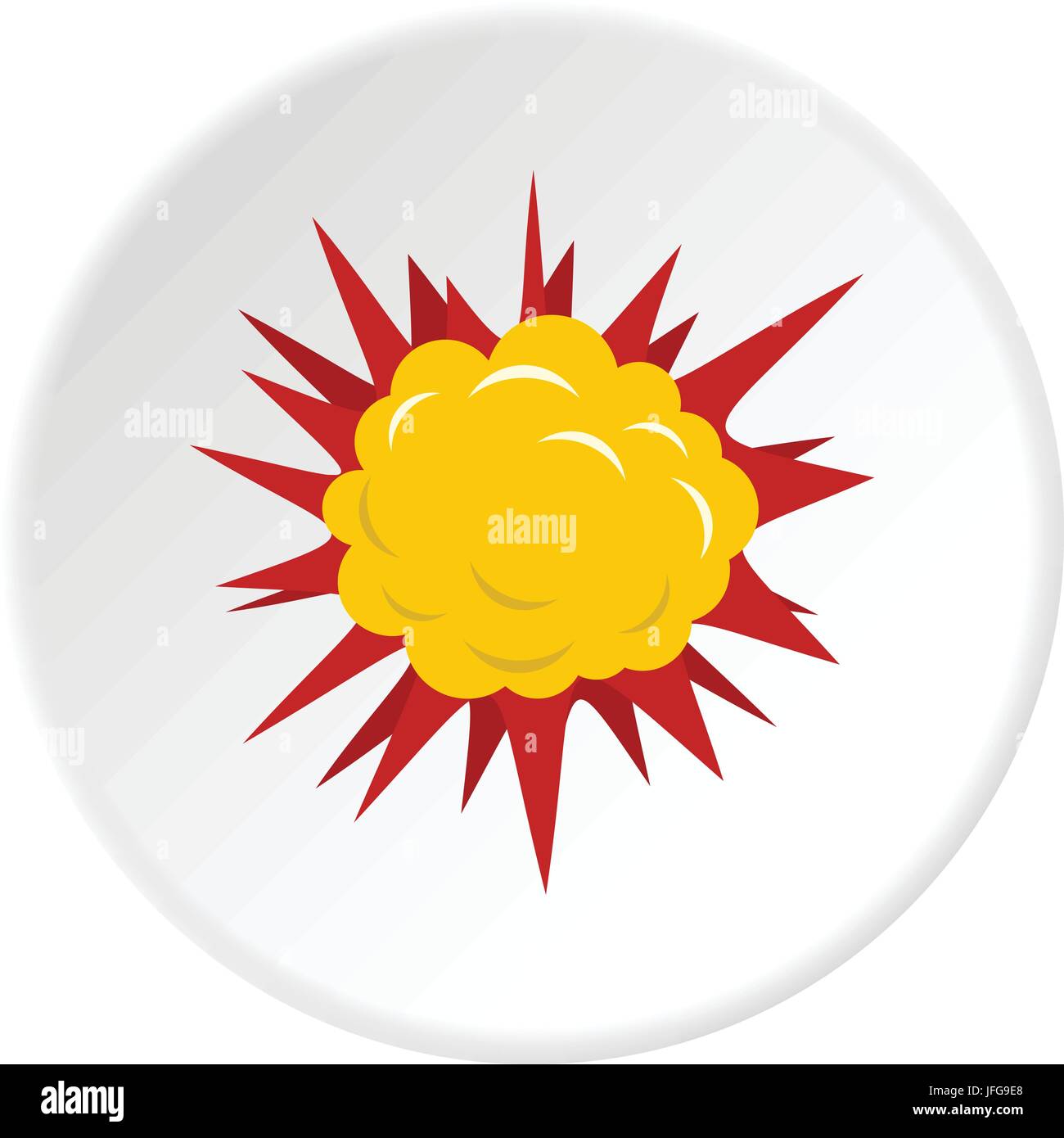 Terrible explosion icon circle Stock Vector Image & Art - Alamy