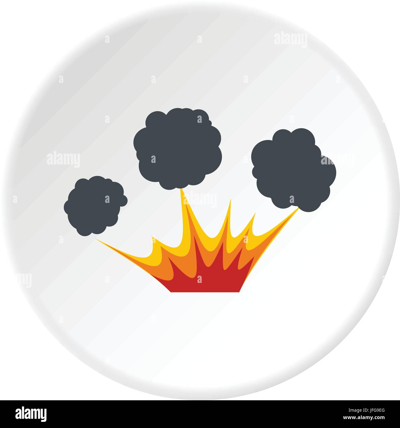 Explosion icon circle Stock Vector Image & Art - Alamy