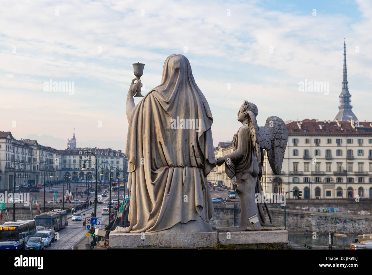 Italy piemonte torino turin statue hi-res stock photography and images ...