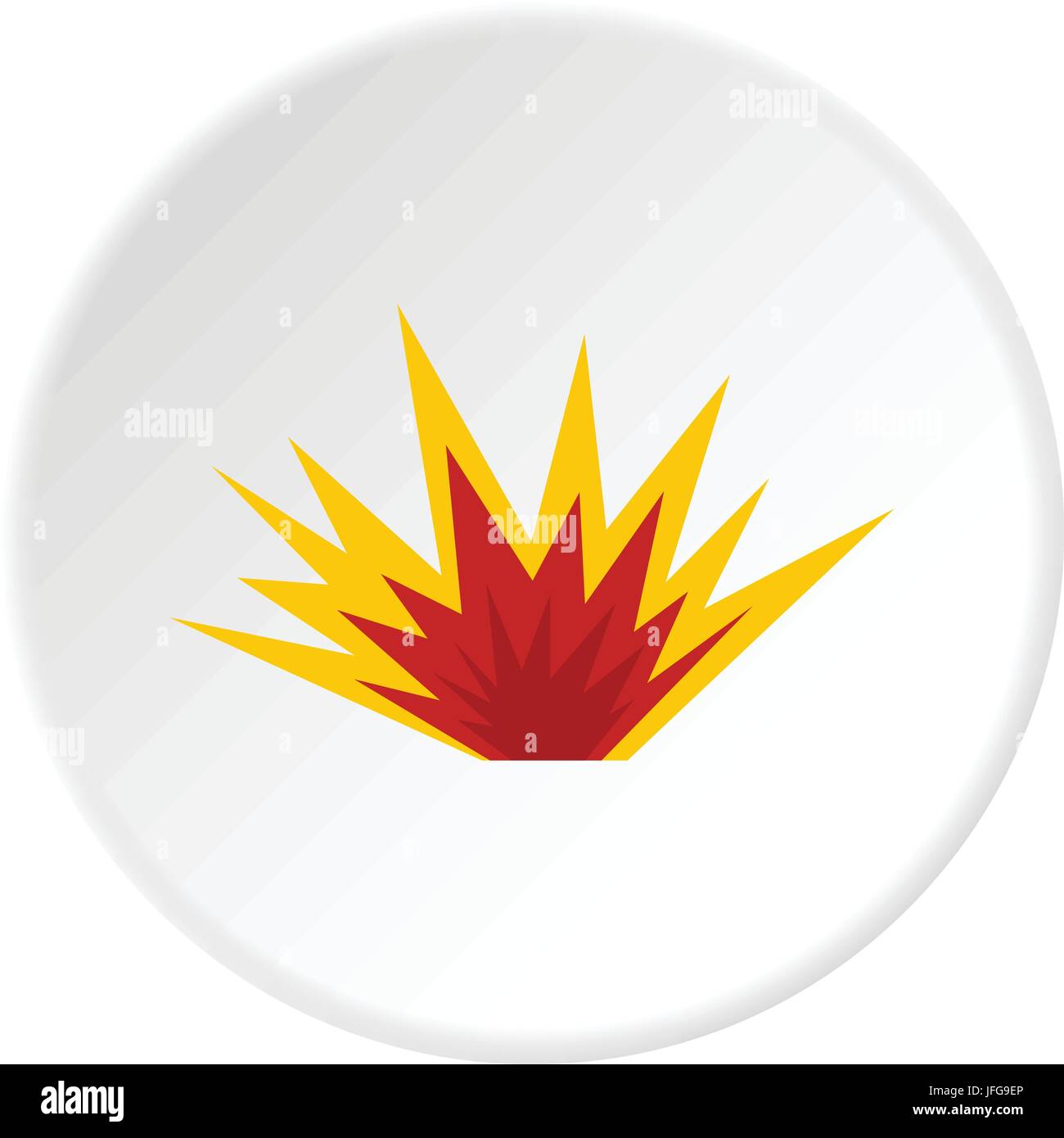 Nuclear explosion icon circle Stock Vector Image & Art - Alamy