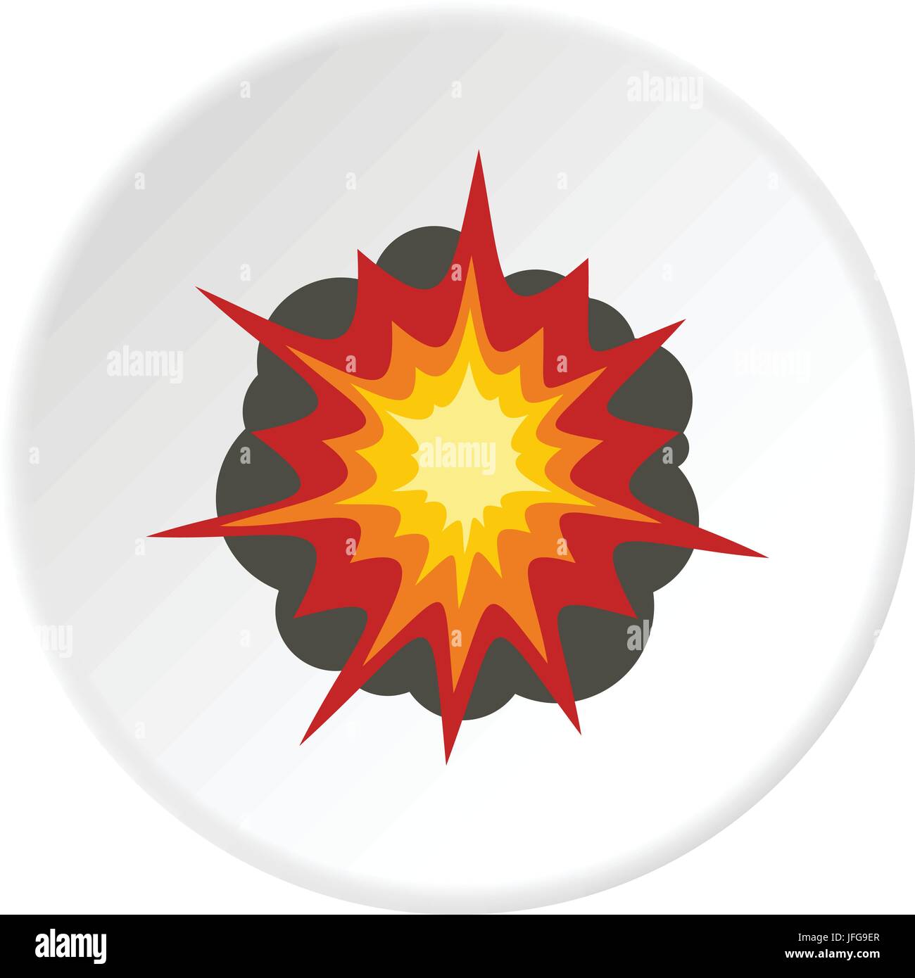 Fire explosion icon circle Stock Vector Image & Art - Alamy
