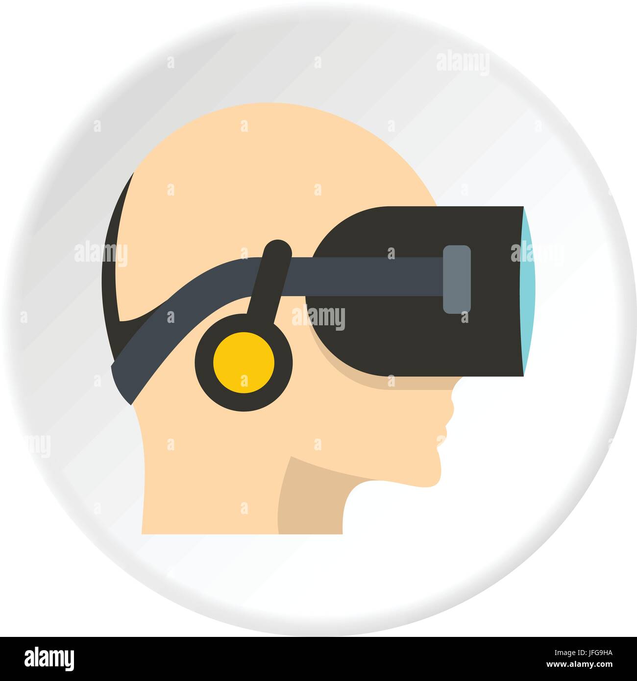 VR headset icon circle Stock Vector Image & Art - Alamy
