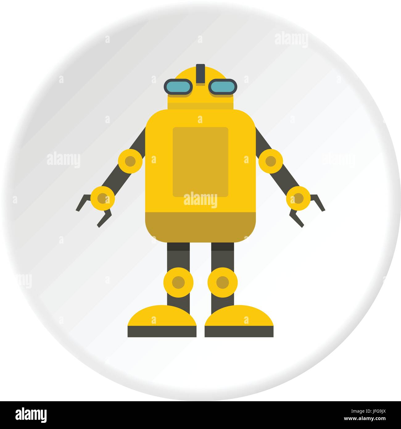 Yellow machine icon circle Stock Vector Image & Art - Alamy