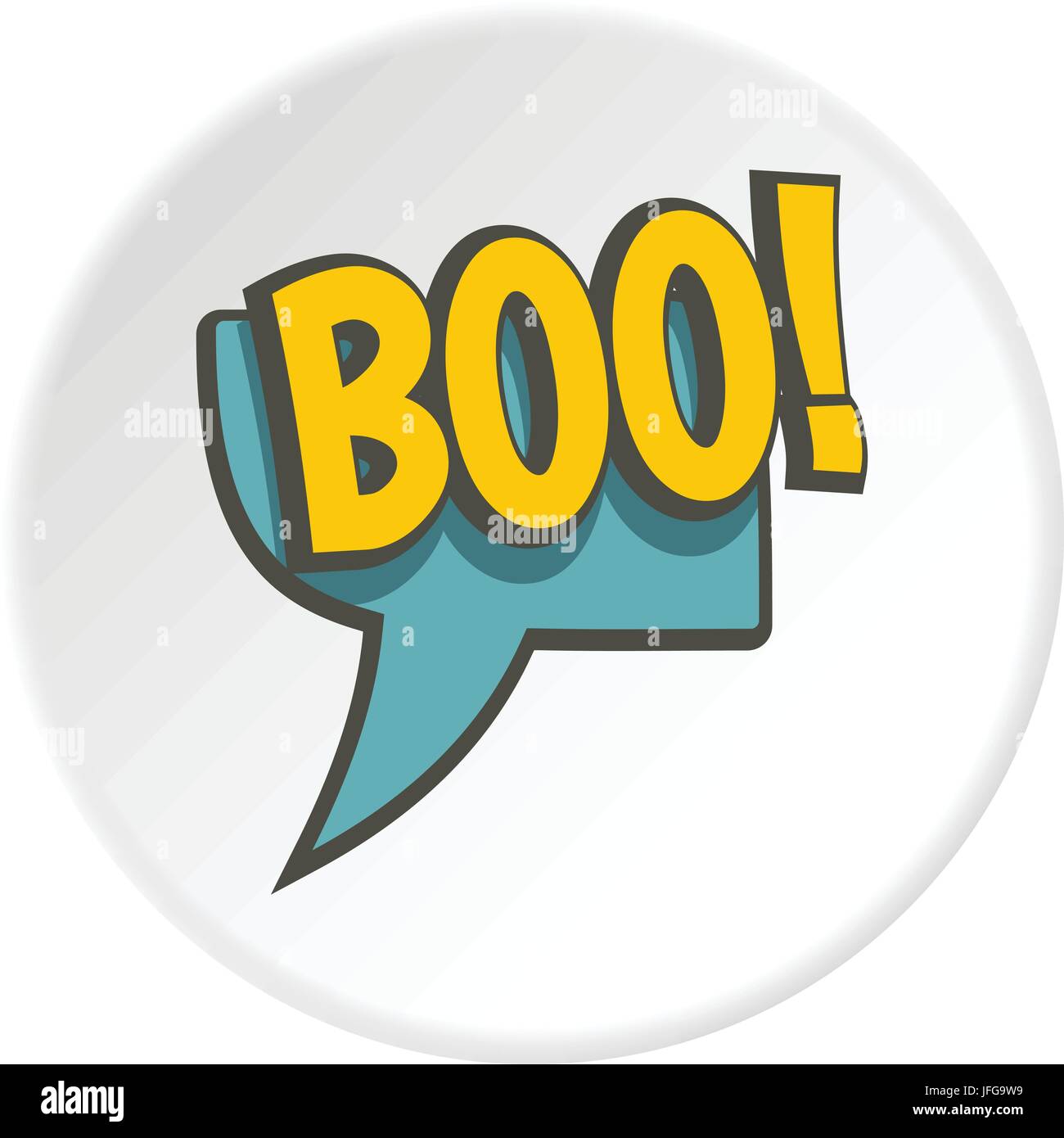 BOO, speech bubble icon circle Stock Vector Image & Art - Alamy