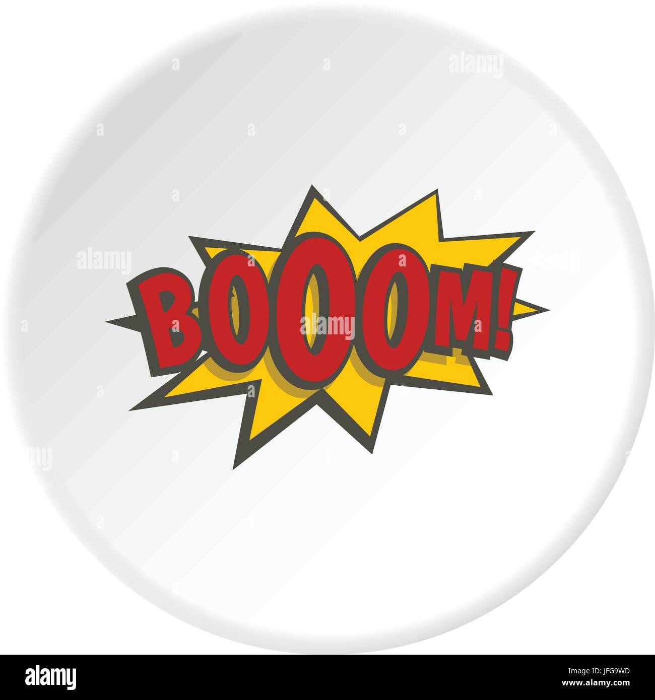 Boom, explosion icon circle Stock Vector Image & Art - Alamy