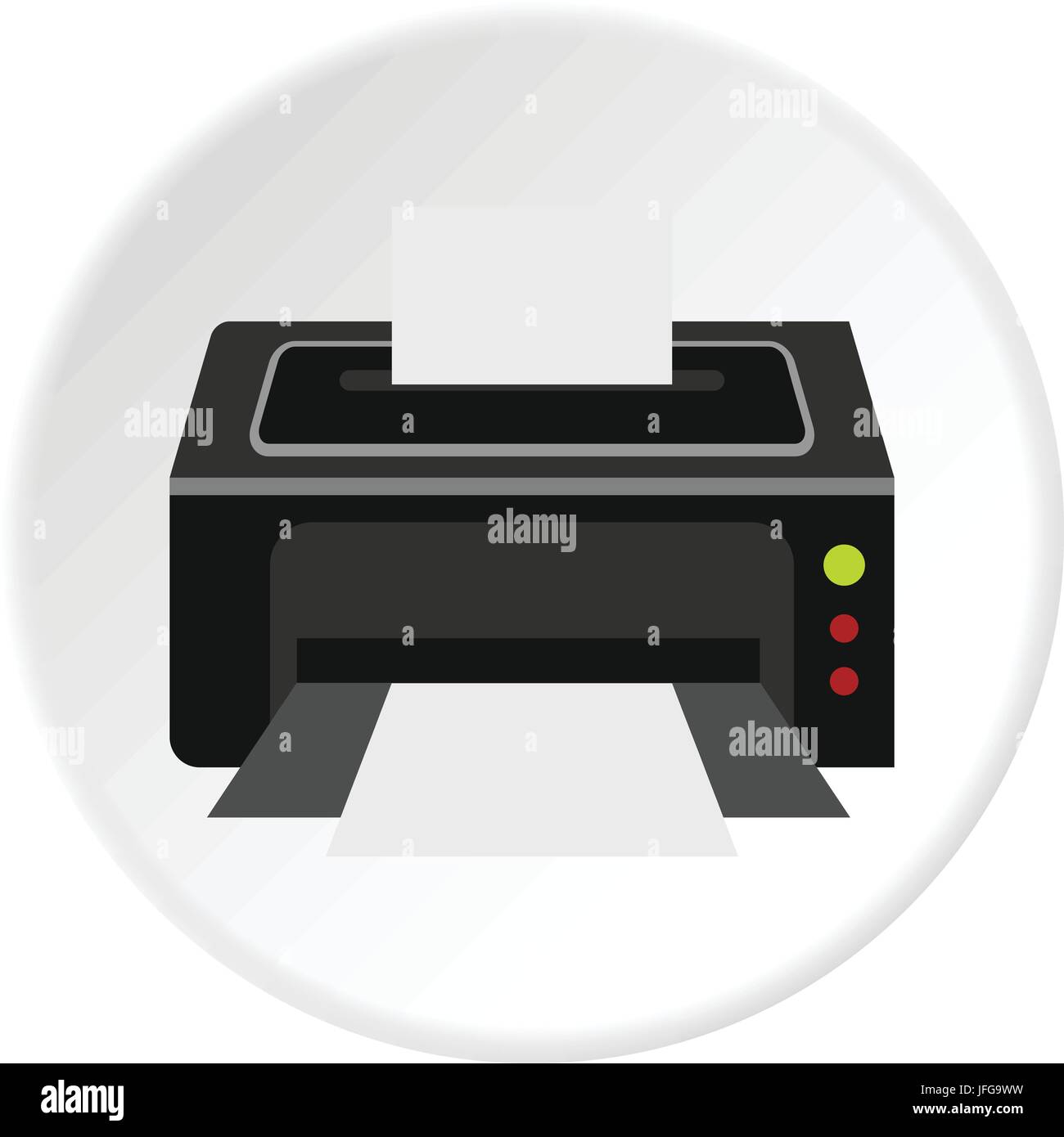 Printer icon circle Stock Vector Image & Art - Alamy