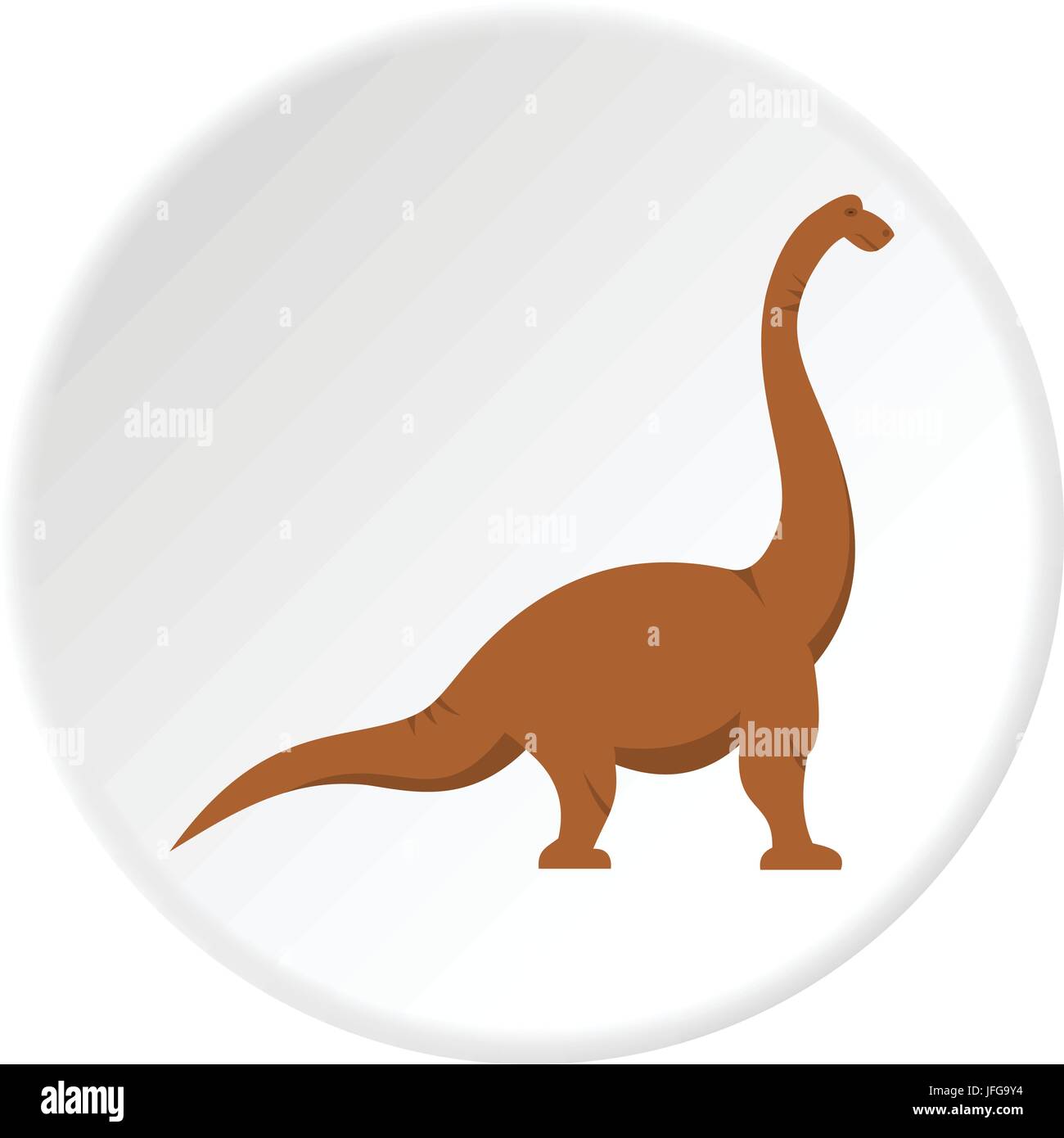Brown brachiosaurus dinosaur icon circle Stock Vector Image & Art - Alamy